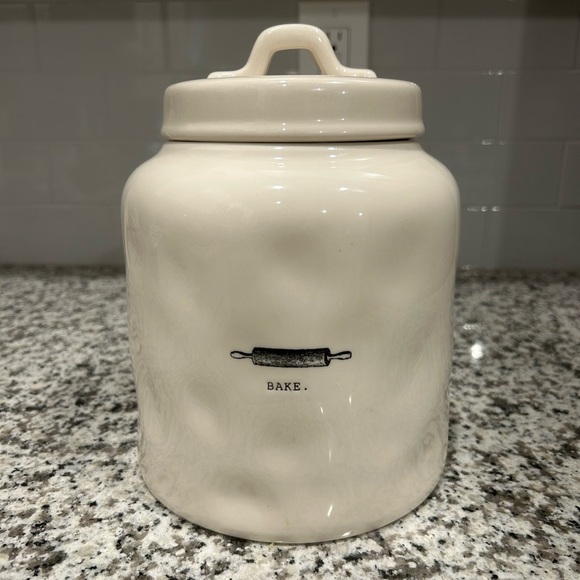 Rae Dunn | Kitchen | Rae Dunn Bake Cookie Jar Canister Artisan ...